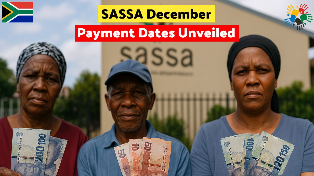 SASSA Confirms December 2025 Disbursement Schedule - Exact payout dates ...